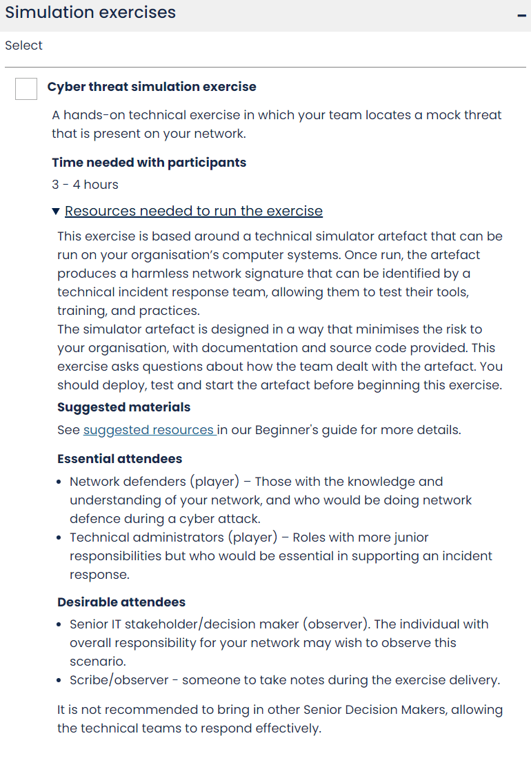 News.Cyber Security Exercise in a Box