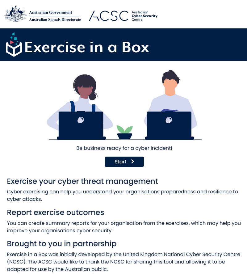 News.Cyber Security Exercise in a Box